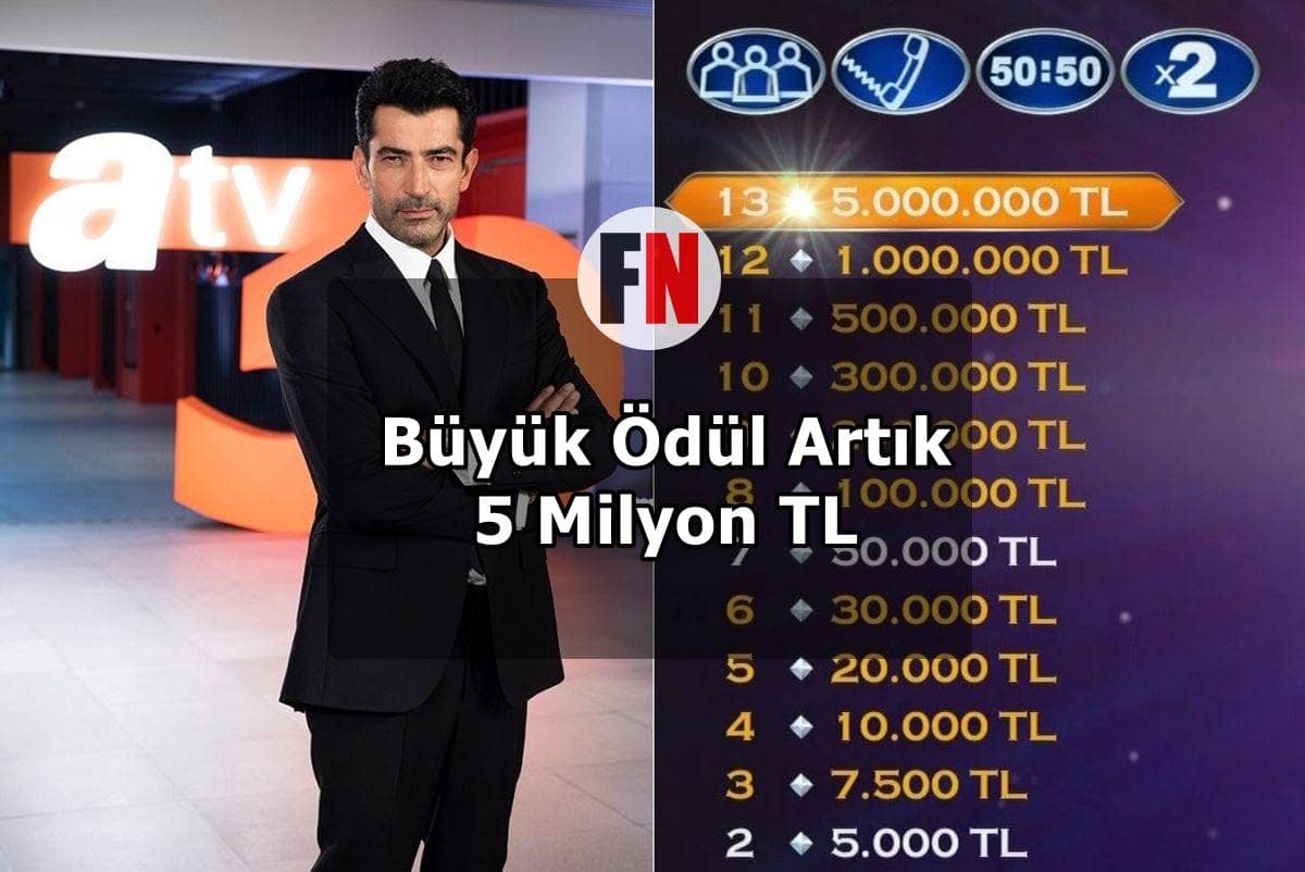 Kim Milyoner Olmak İster Ödülü Artık 5 Milyon! 2026 - Yeni